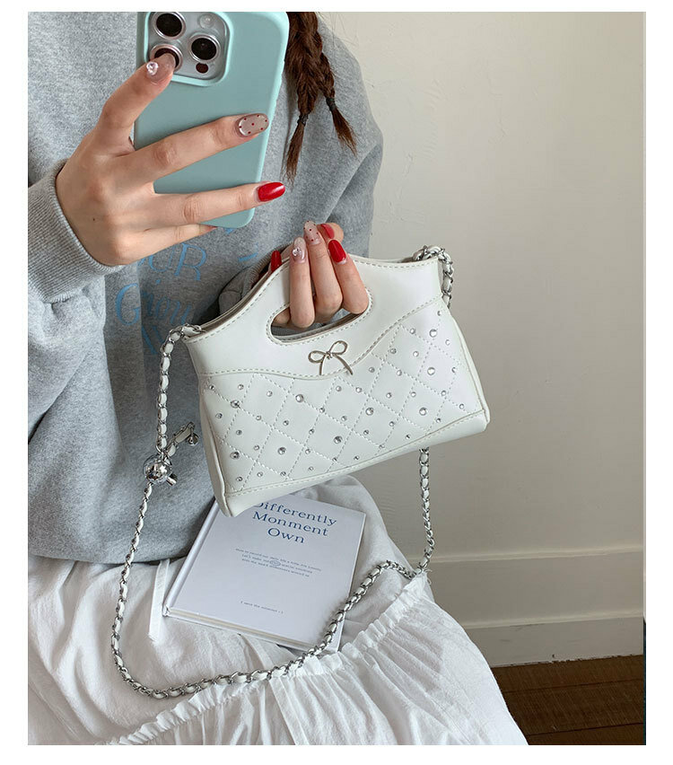 Стиль Chanel, стеганая сумка-клатч с цепочкой для женщин 2025 года, новая универсальная высококачественная сумка через плечо