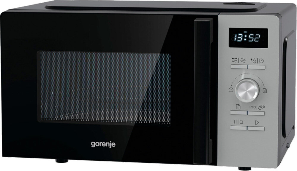 Микроволновая печь Gorenje MO20A4XH серый, 20 л, 800 Вт, переключатели - кнопки, поворотный механизм