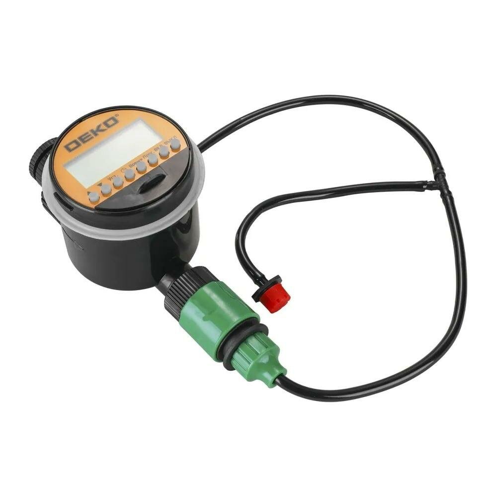 Электронный таймер для полива с ЖК-дисплеем DEKO DKIT03 с шаровым механизмом 065-0956