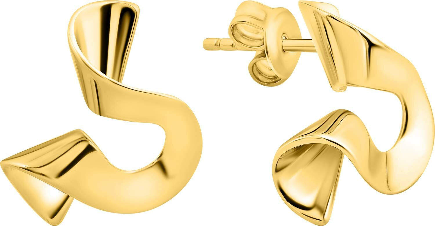 Серьги Alissa, серебро, 925 проба, золочение