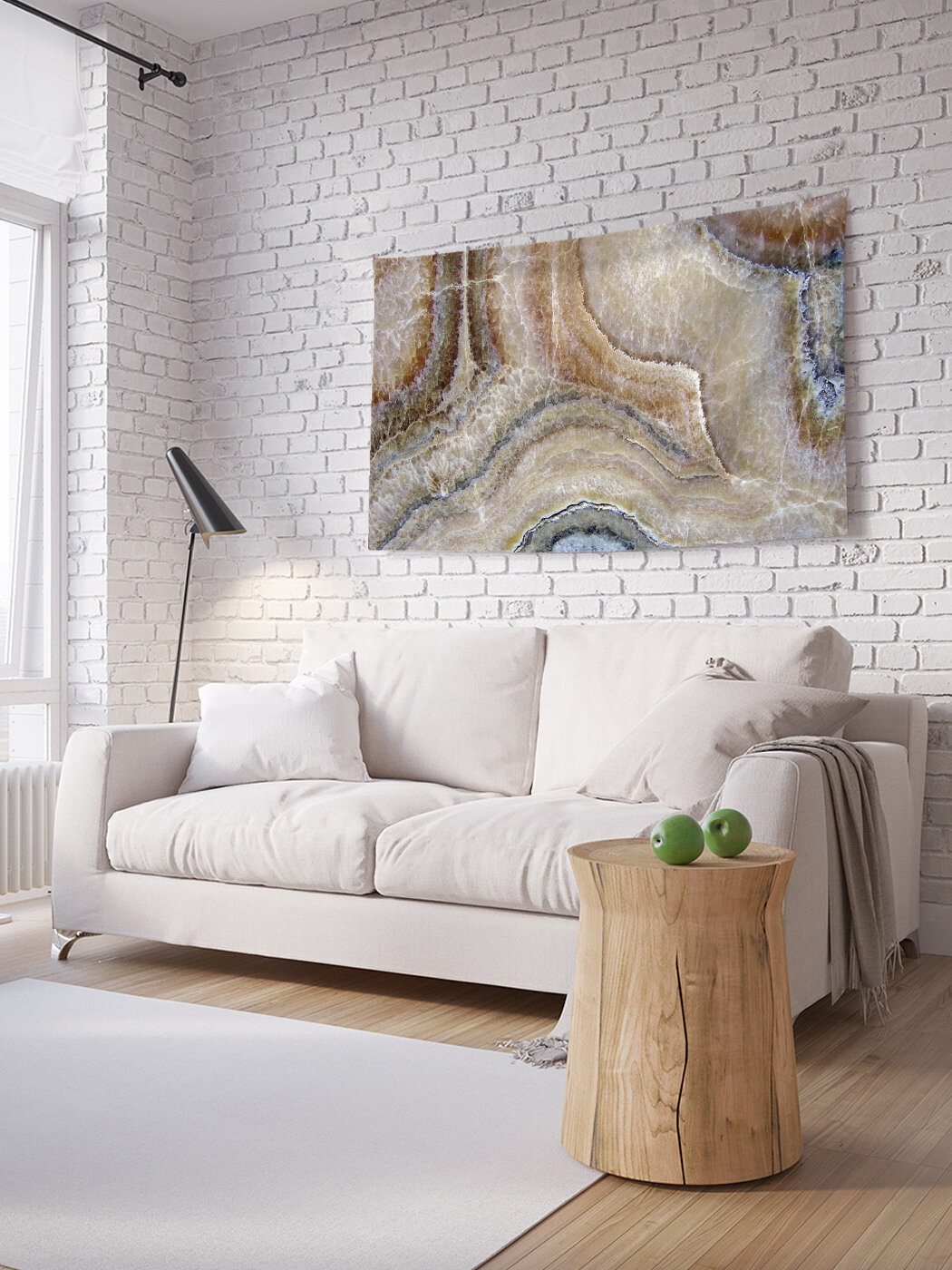 Фотопанно на стену горизонтальный постер 100х150 "Камень оникс", JoyArty