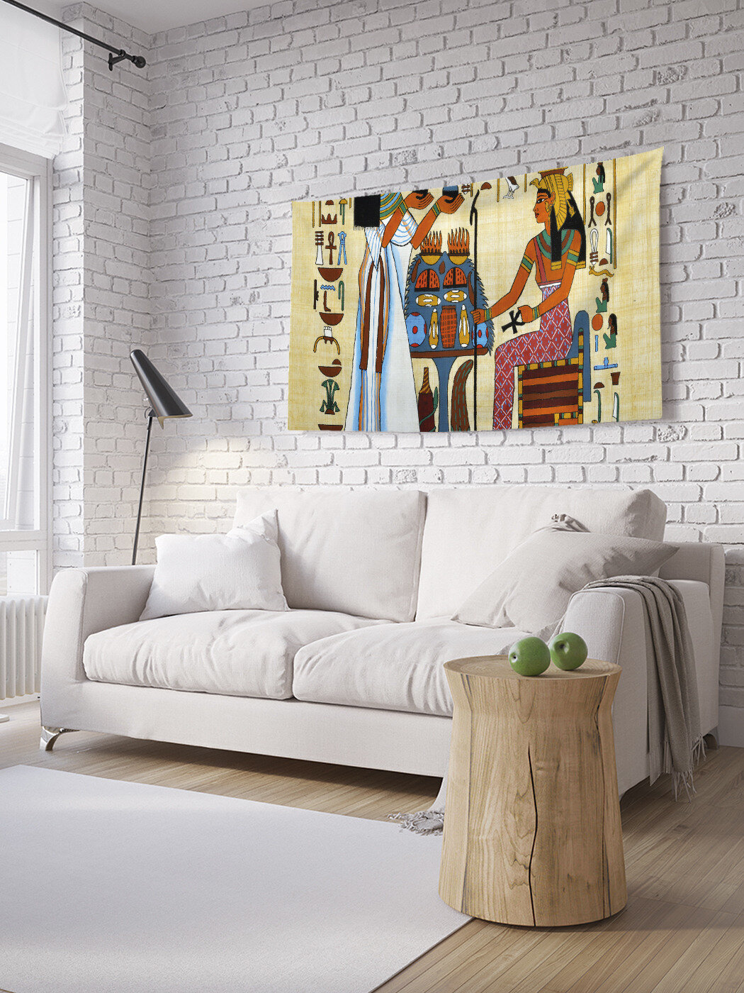 Горизонтальное фотопанно на стену JoyArty "Искусство Египта на папирусе", из ткани, 100х150 см