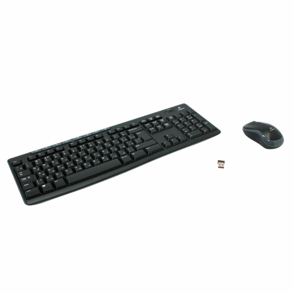 Набор беспроводной LOGITECH MK270, клавиатура, мышь 2 кнопки + 1 колесо-кнопка, черный, 511449