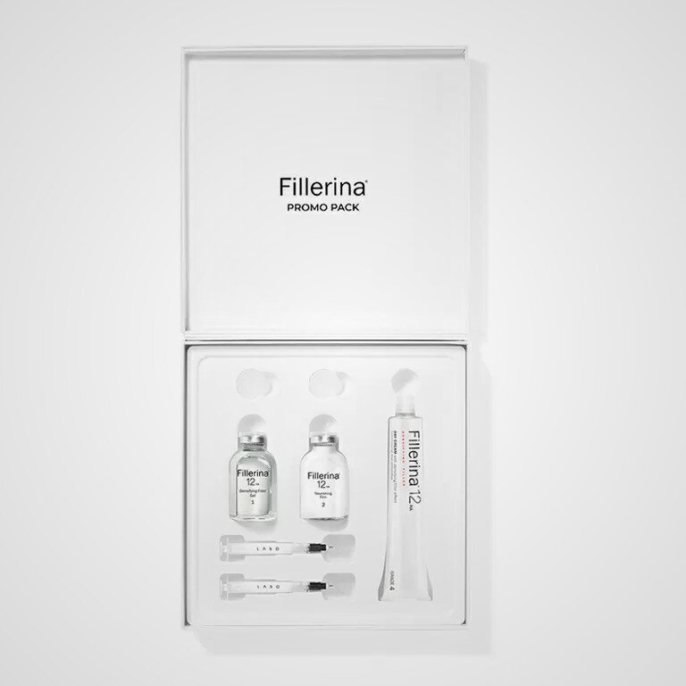 Набор с укрепляющим эффектом + Дневной крем уровень 4 FILLERINA 12 Promo Pack Набор 1 шт