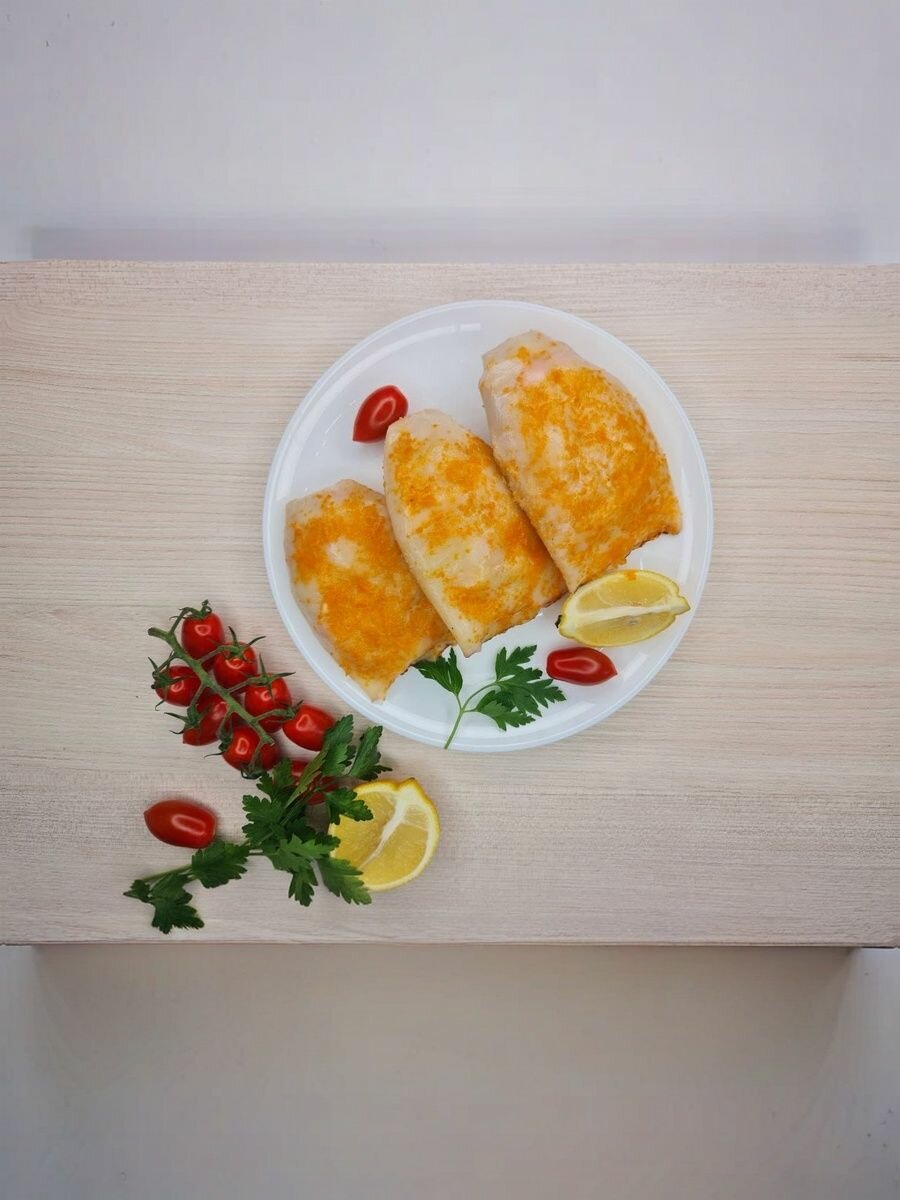 Кальмар фаршированный крабовой палочкой и яйцом 3 шт, 610 гр