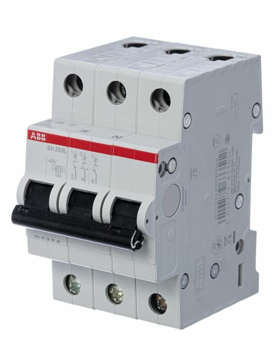 Выключатель автоматический 3 полюсной/ 20А тип C/ 4,5кА/ SH203L C20 ABB