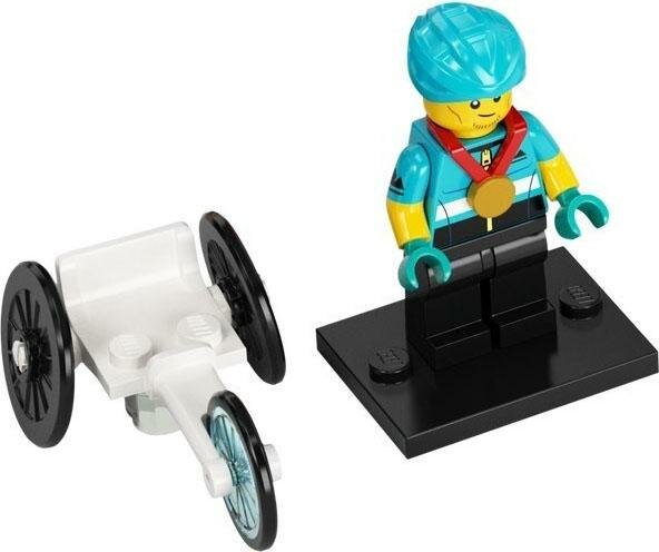 Минифигурка Lego col22-12 Wheelchair Racer, Series 22 (Complete Set with Stand and Accessories)