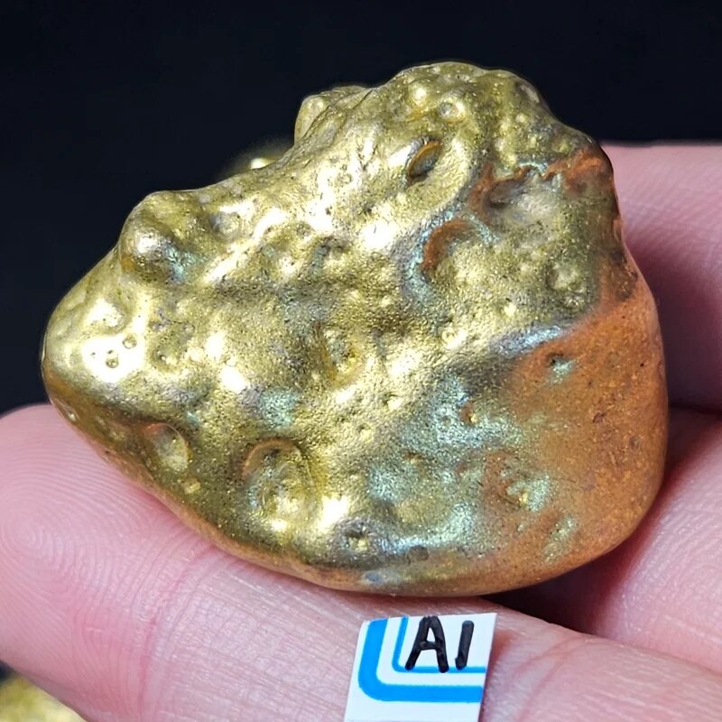 Желтый медный метеорит Pinhan для украшения дома A1 97g 35mm