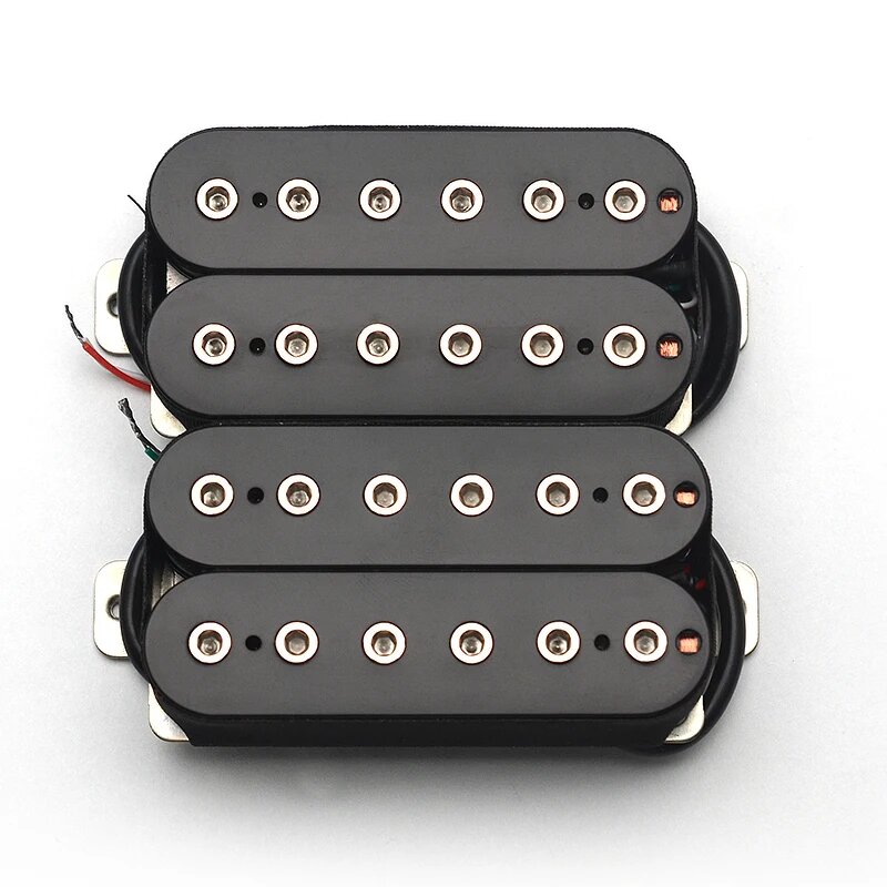 GETMUSIC Vintage Alnico 5 Хамбакер Звукосниматель для Электрогитары Черный, Chrome Screw BK 1set