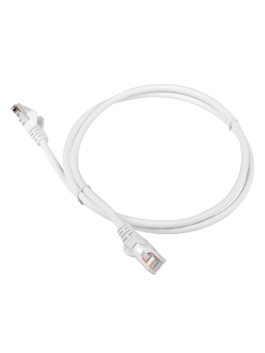 Кабель патч-корд U/UTP 5e кат. 3м. Lanmaster LAN-PC45/U5E-3.0-WH RJ45 - RJ45, 4 пары, 3 м, белый, LSZH