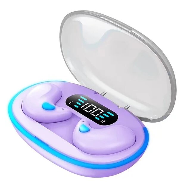 Беспроводные мини-наушники X55 Sleep Earbuds для работы, TWS Bluetooth-наушники, стереофонические скрытые наушники с микрофоном для звонков высокой четкости и занятий спортом.