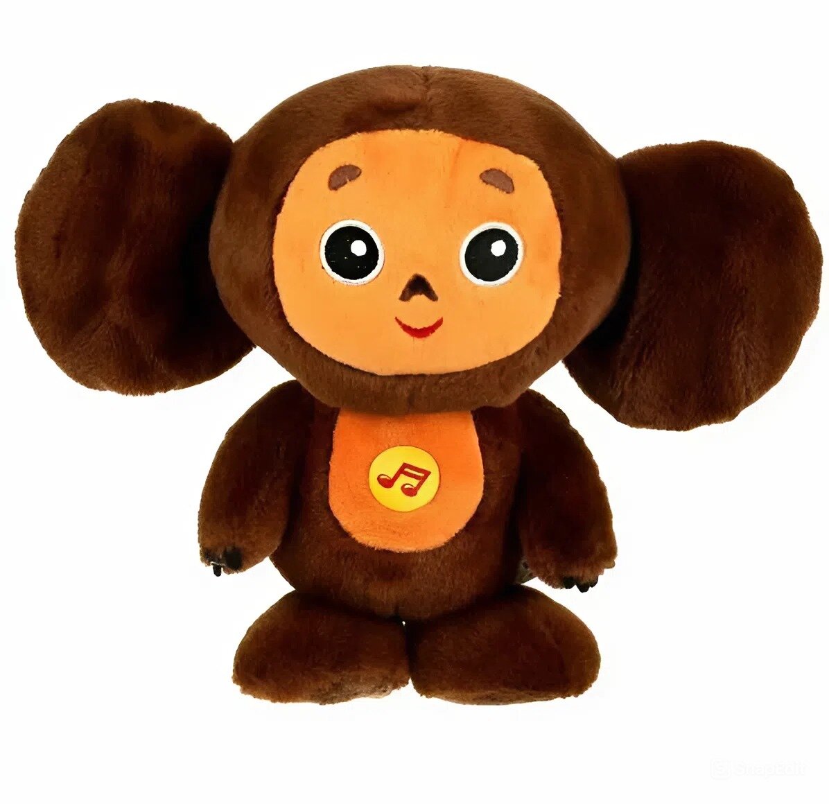 Игрушка мягкая союзмультфильм Чебурашка мягкий 17см, музыкальный чип