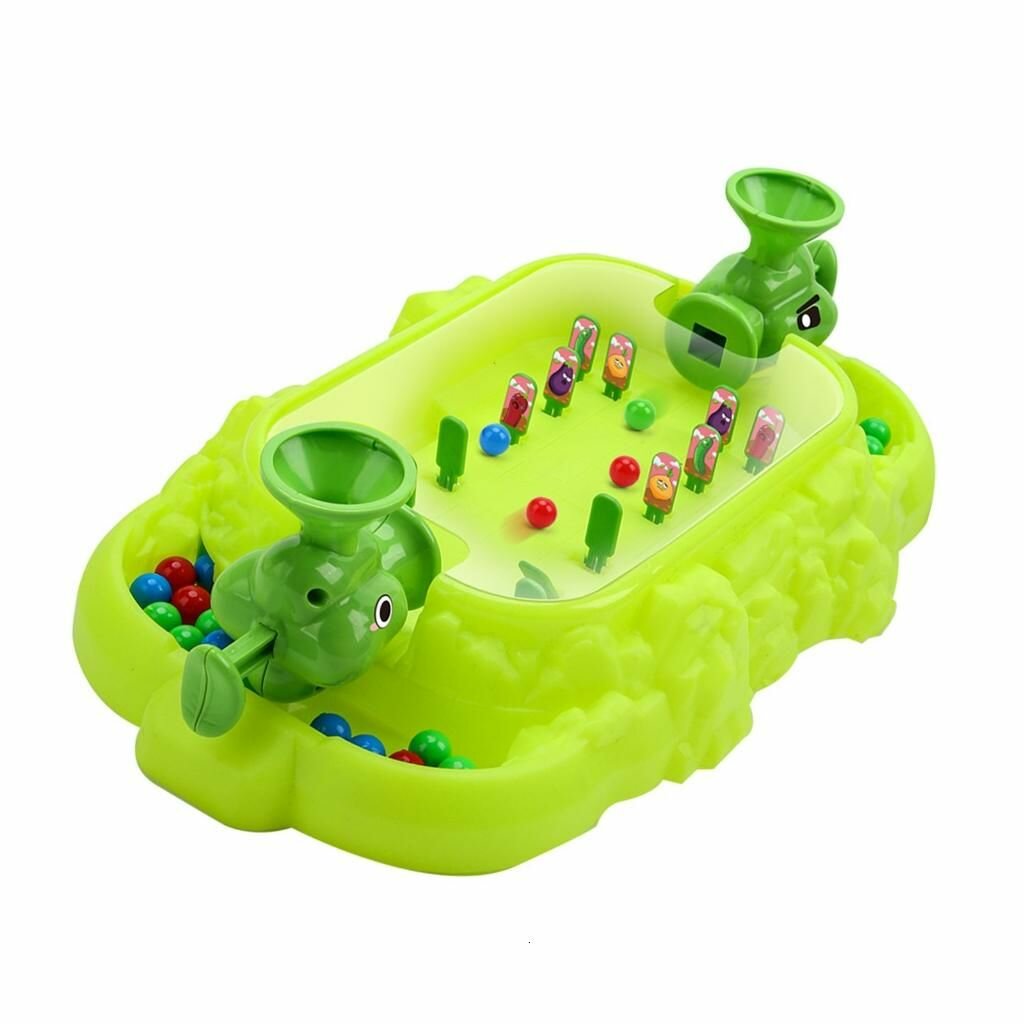 Детский игровой автомат для пинбола, обучающий концентрации внимания, развивающая эластичная игрушка-большая ручная катапульта плюс 20 шариков