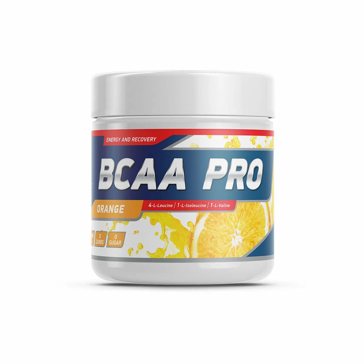 Аминокислоты Genetic Lab BCAA PRO, апельсин, порошок, 4:1:1, 250 г
