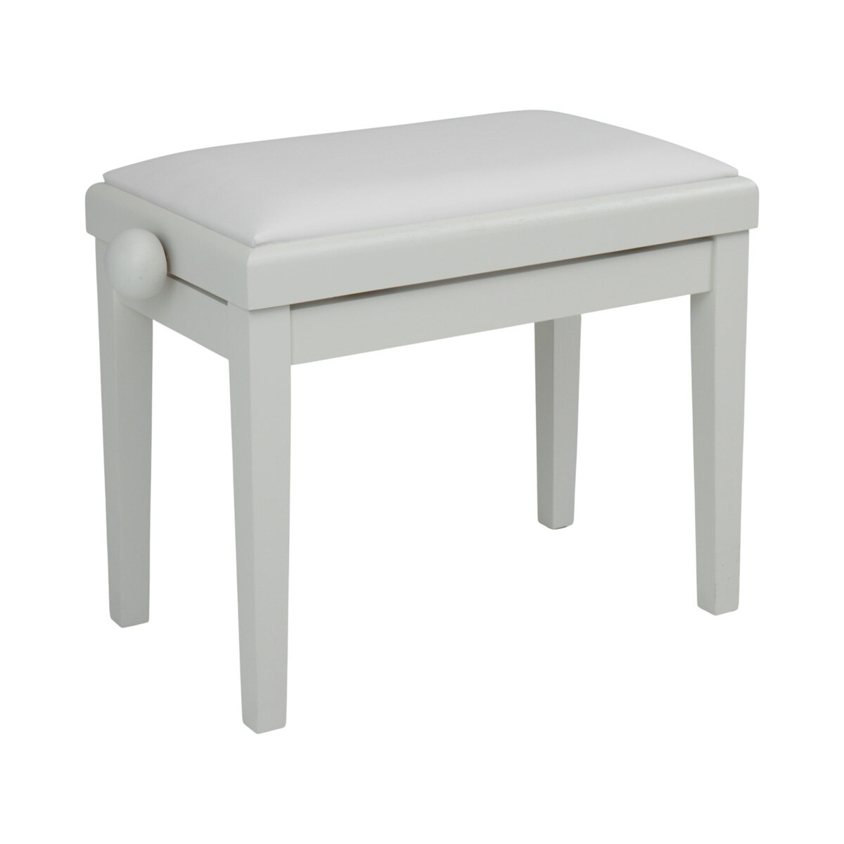 Банкетка для пианино Orfeo цвет молочный, сатинированная, высота 48-56 см