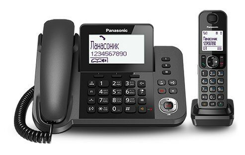 Радиотелефон Panasonic KX-TGF320RUM черный металлик