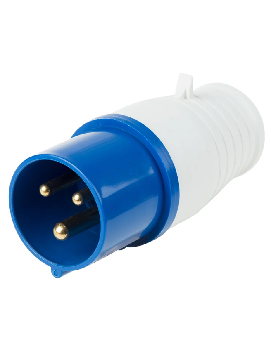 Вилка Rexant 11-8900 переносная 2Р+РЕ 16А 220В IP44, наружная установка, белый