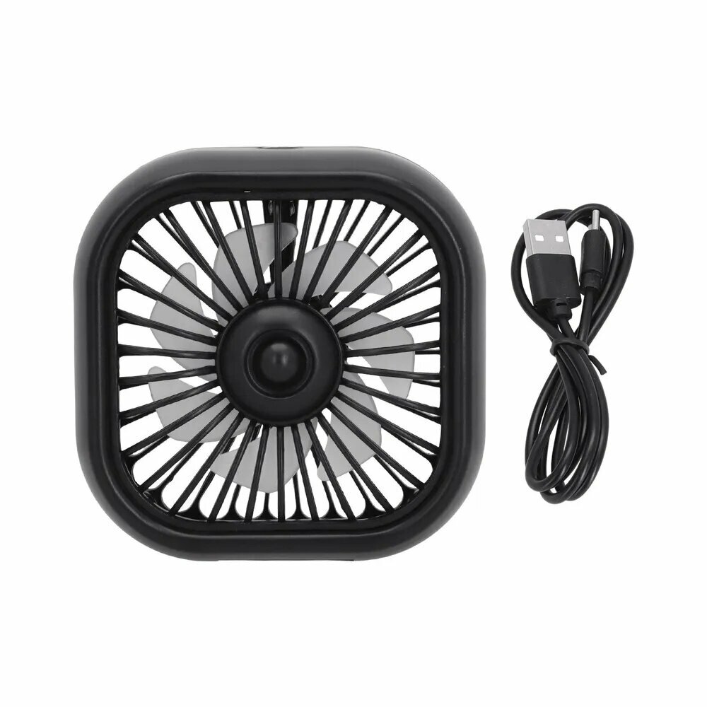 Автомобильный Вытяжной Вентилятор С Изменяющейся Подсветкой 3-Скоростной Вентилятор Охлаждения Заднего Сиденья Автомобиля