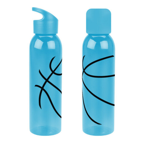 Бутылка для воды «basketball, баскетбол, баскетбольный мяч» (голубой)
