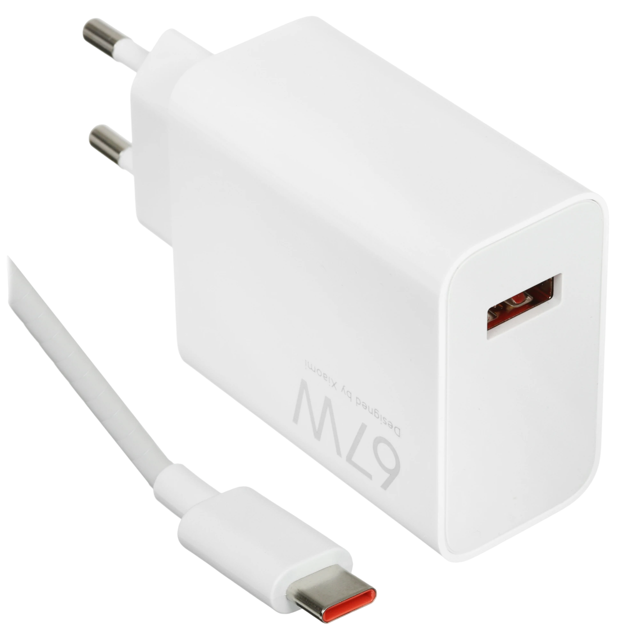 Сетевое зарядное устройство Xiaomi 67W HyperCharge Combo (TypeA) Global (MDY-12-EH) White