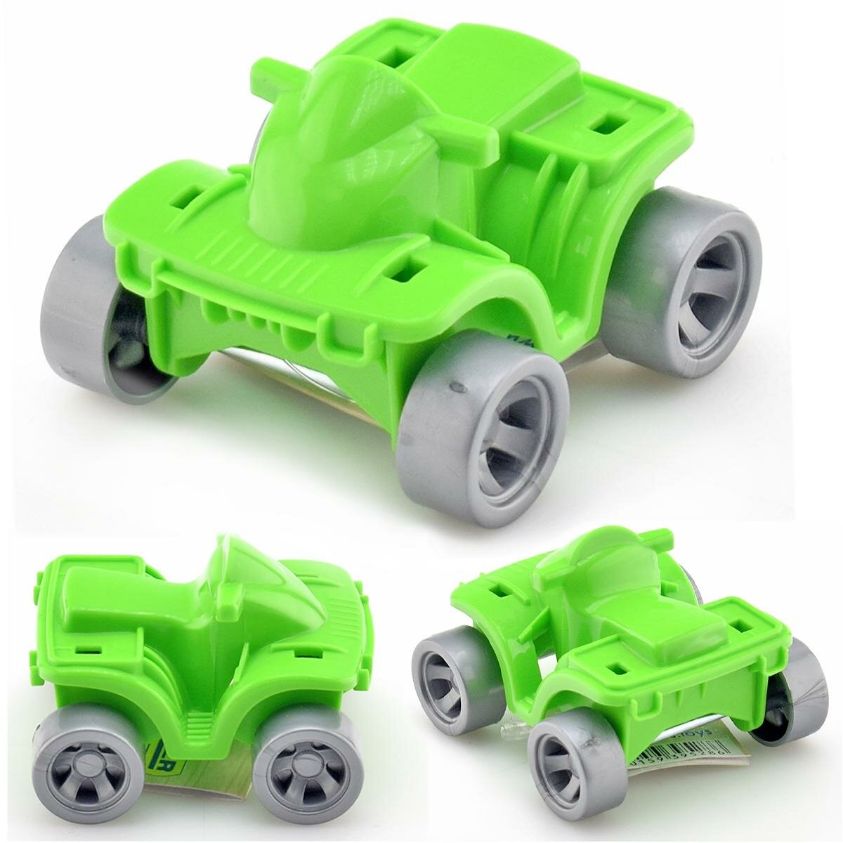 Авто "Kid cars Sport" квадроцикл, ярко-зеленый, пластиковый, компактный, для детей