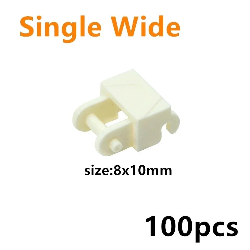 Конструктор ледуо гусеницы для танков Белый, Single Wide-white