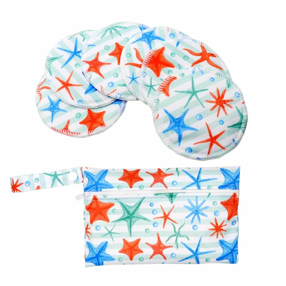 Многоразовые прокладки для груди из бамбука 6 шт. BP7-9