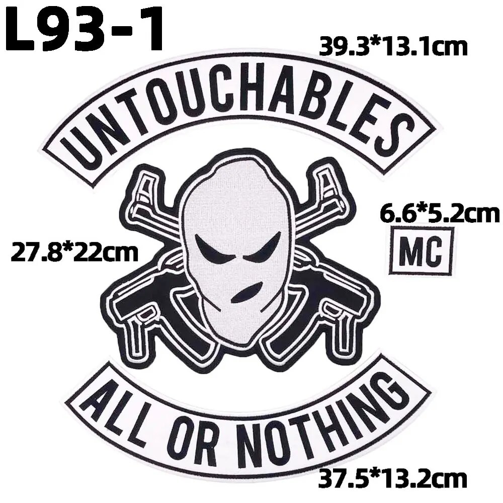 Нашивка Sons of Anarchy Черный, L93-1 iron on