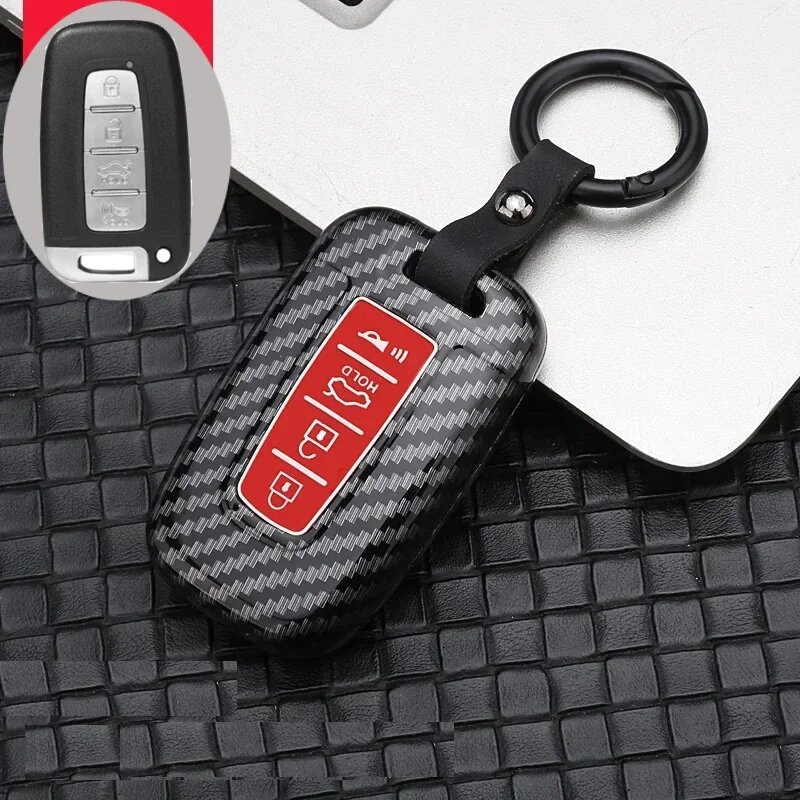Брелок из АБС-пластика, чехол для ключей от автомобиля, чехол для Kia Forte Rio 3 K2 4 Buttons Red