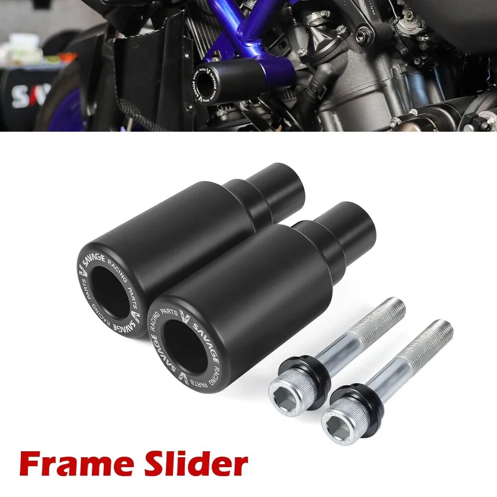 Защитные слайдеры для рамы и колес MT-07 Tracer 7/700/GT, передние и задние, из Черный, Frame Slider