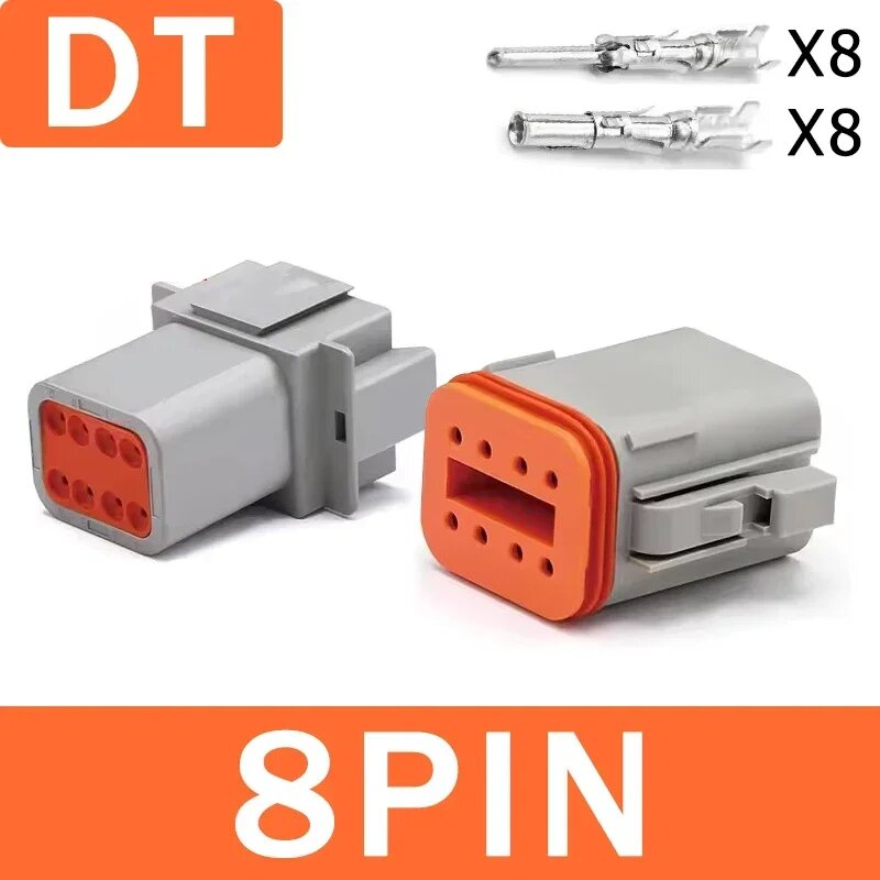 Разъем Deutsch DT 8pin, комплект 2шт