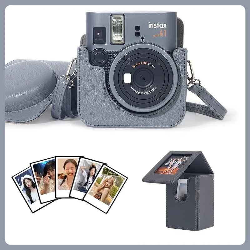 FUJIFILM Instax Mini 41 с сумкой, магнитами и ящиком Grey Set 1