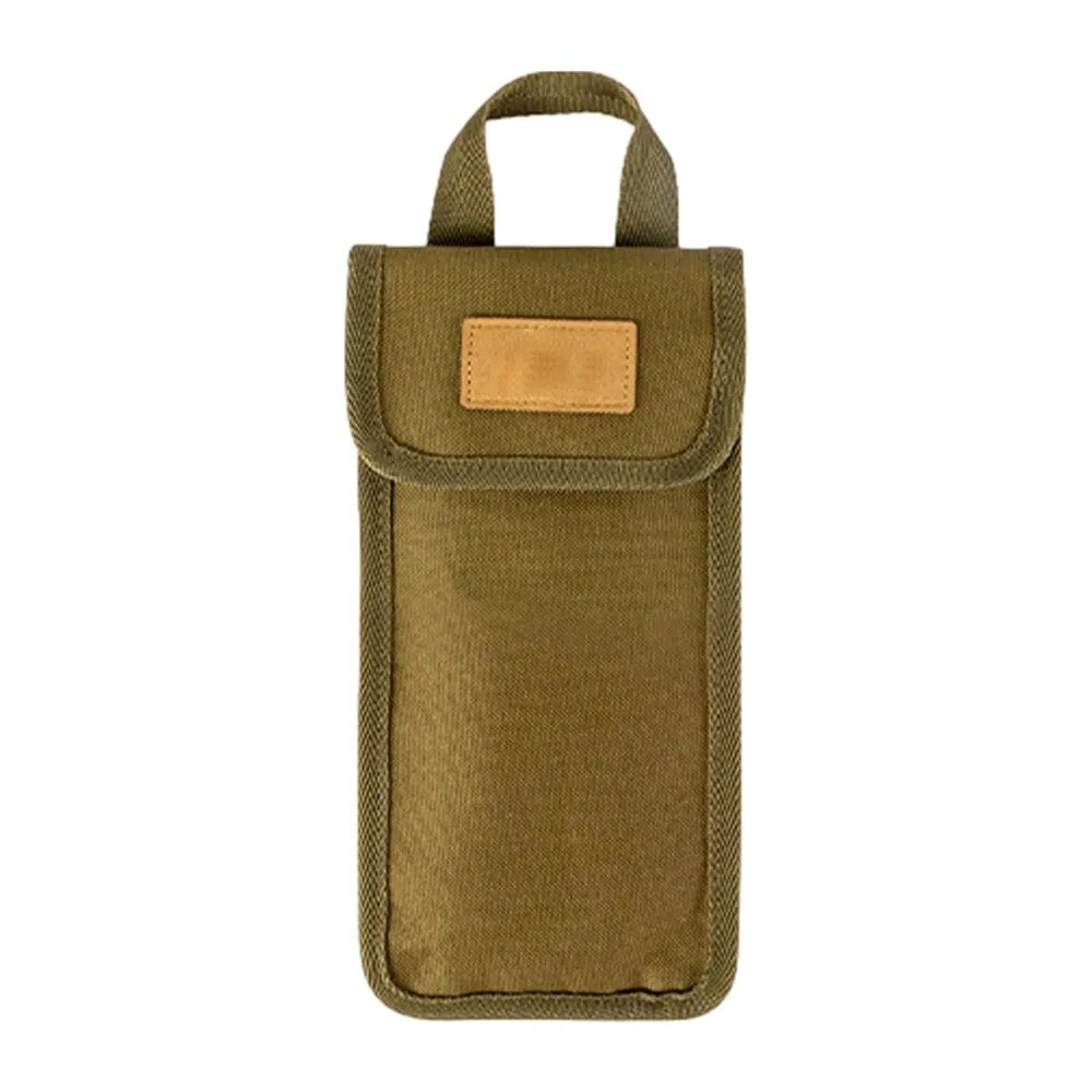 Сумка-чехол для хранения колышков для палаток, органайзер для путешествий и сада, хаки, 22x12,5 см