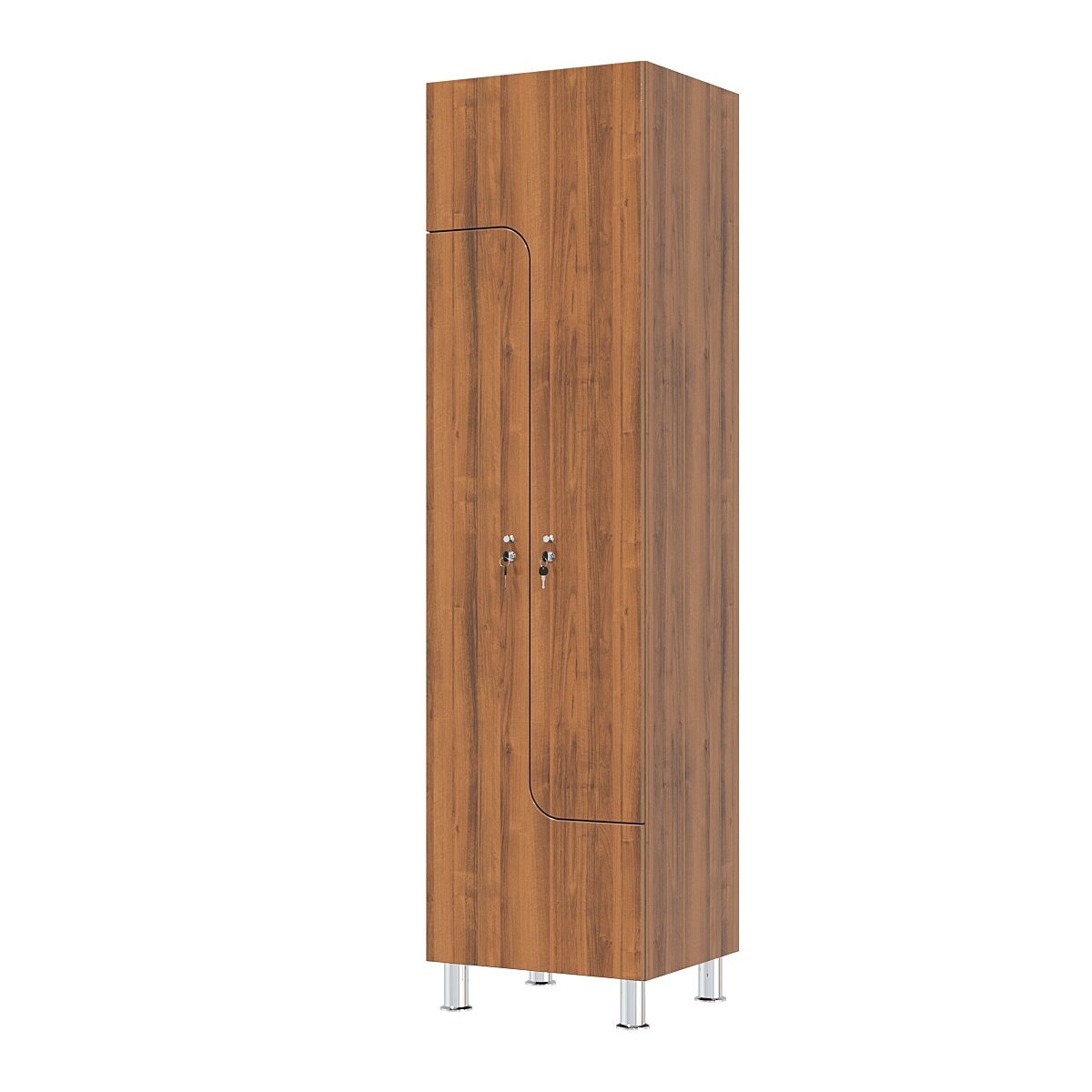 Шкаф для раздевалок "фитнес" №1В, Орех. Производитель товара - компания Westcom.