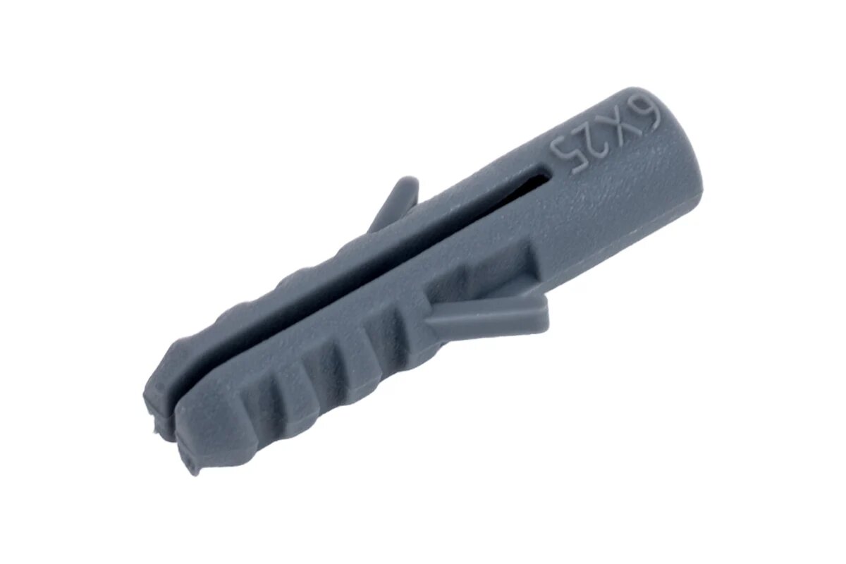 Дюбели распорные ЗУБР Евро, размер 6х25 мм, 1000 шт, максимальный диаметр шурупа 4.5 мм