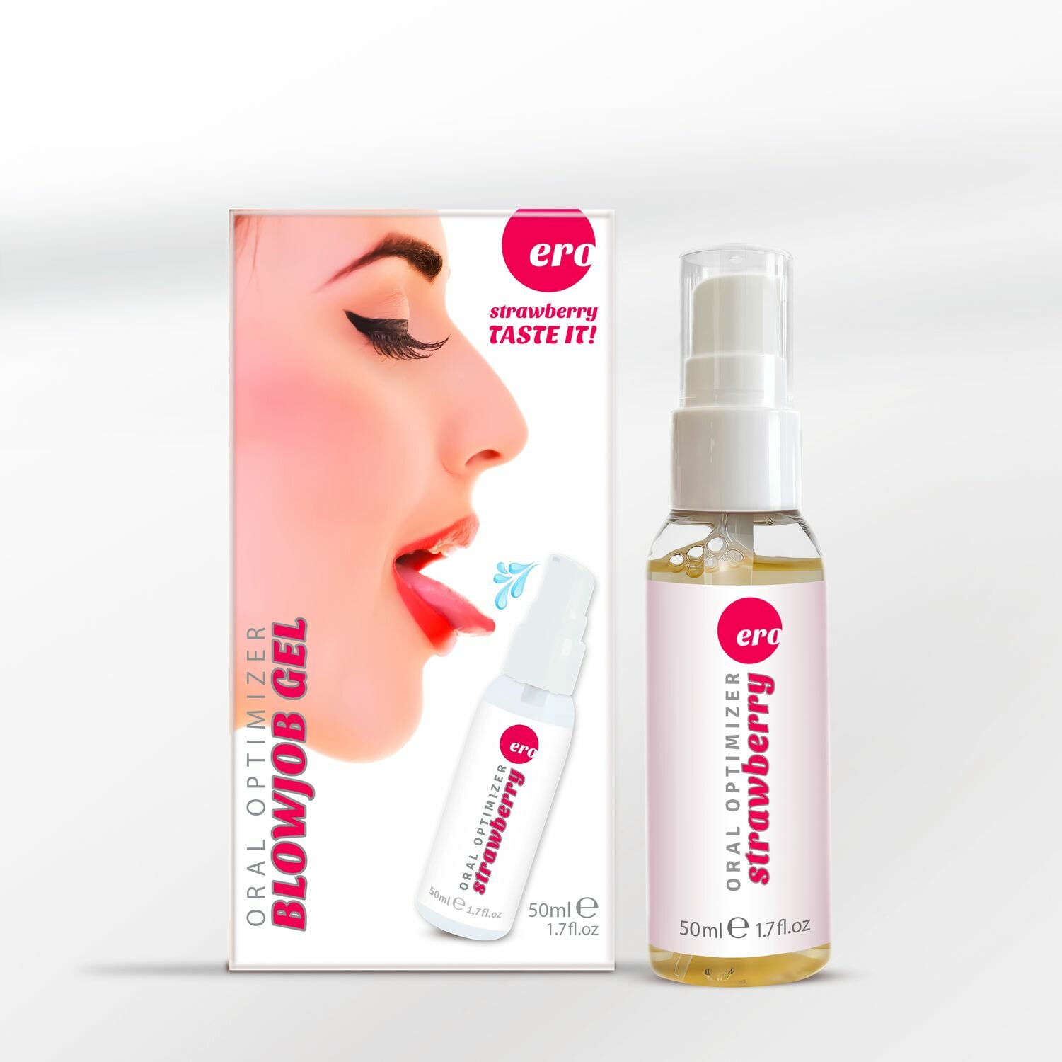 Интимный увлажняющий гель HOT ERO Oral Optimizer с охлаждающим эффектом, Клубника (Strawberry) 50 мл