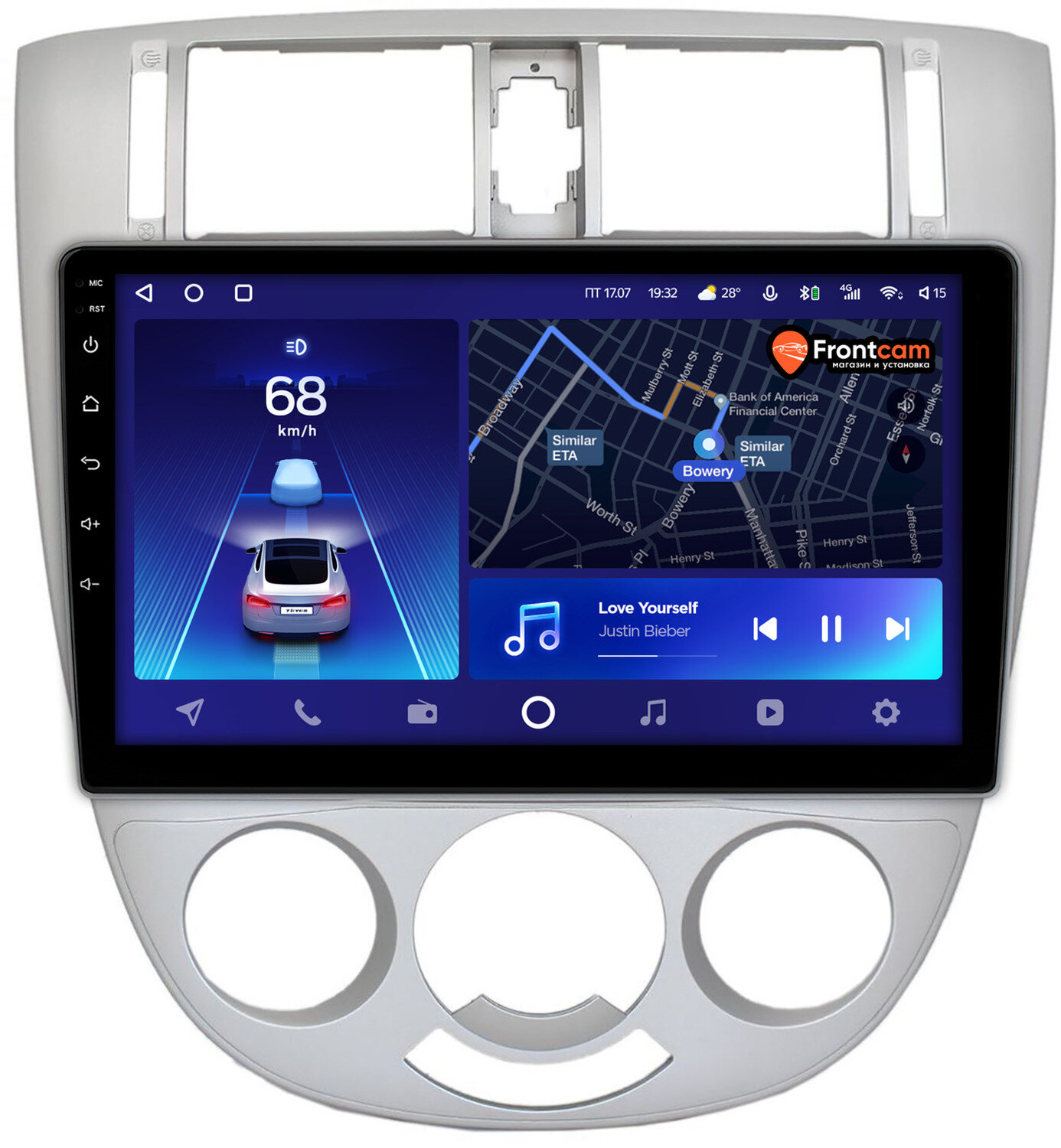 Штатная магнитола Daewoo Gentra 2 2013-2015, Nubira 3 2003-2004 (тип 3, серая) Teyes CC2 PLUS 6/128 10" RM-1079 Android 10 (4G-SIM, DSP, QLed)