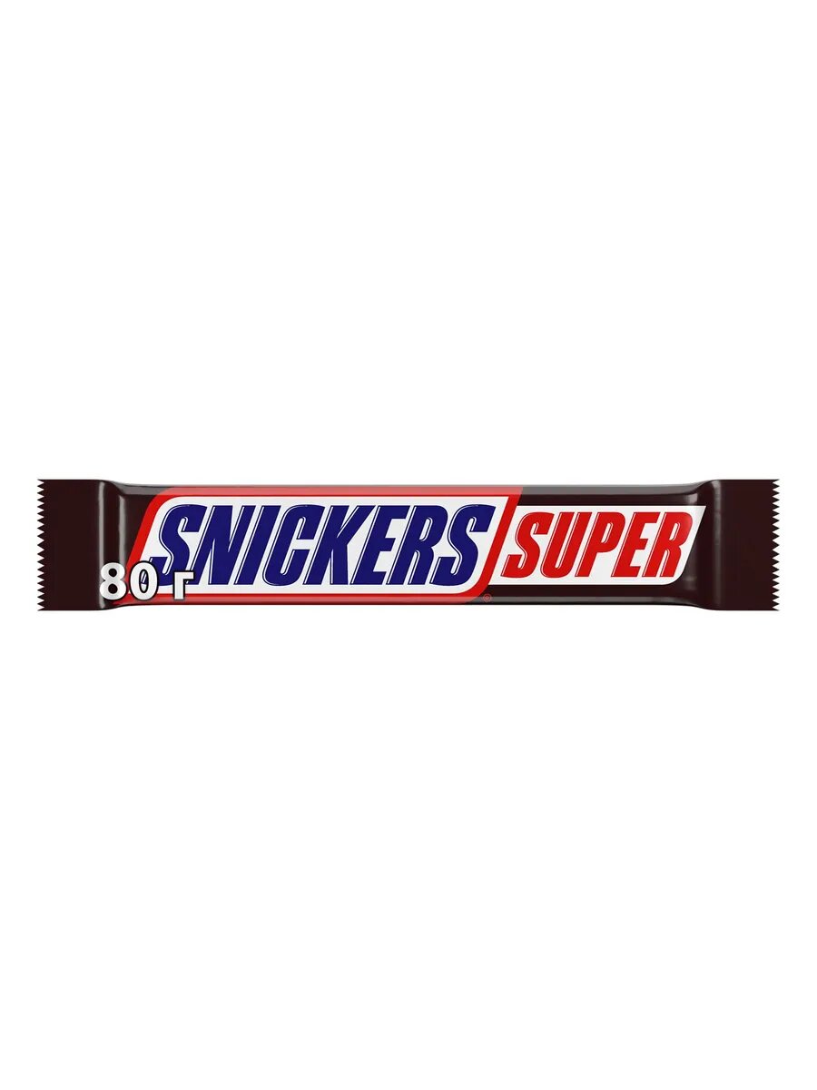 Батончик Snickers Super шоколадный с нугой-карамелью-арахисо