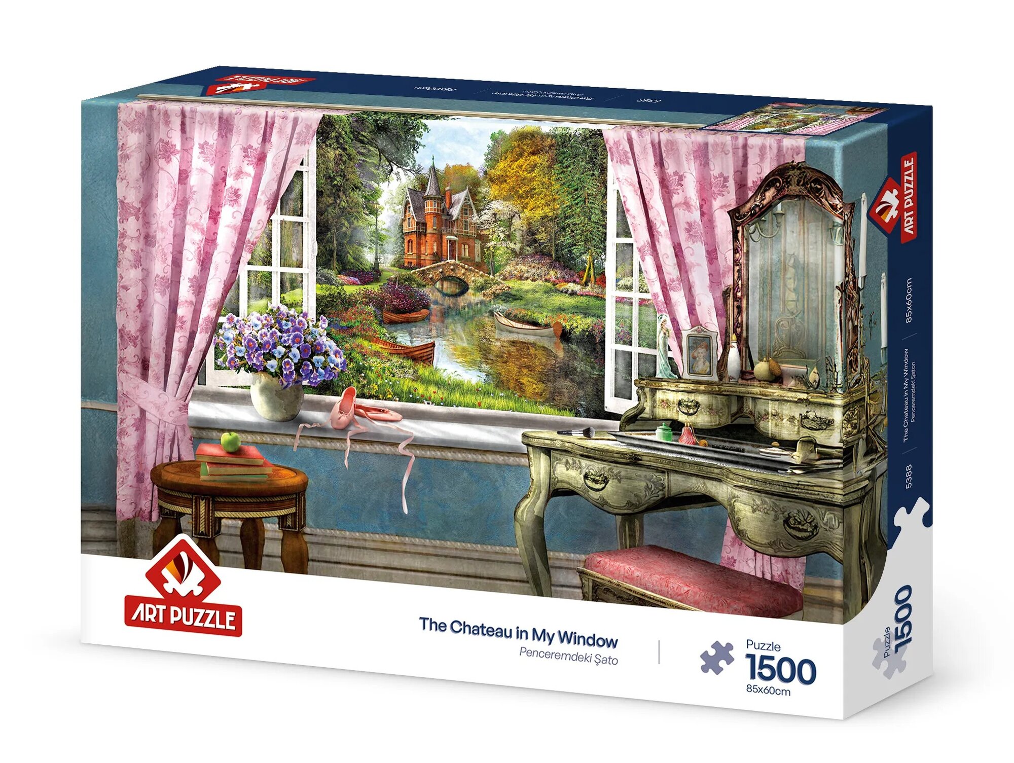 Пазл для взрослых Art Puzzle 1500 деталей, элементов: Замок в моём окне