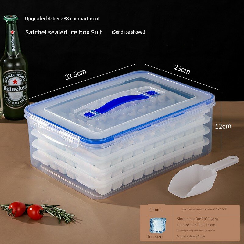 Формы для льда, ледогенераторы, лотки для льда, контейнеры для хранения льда, большой объем, большой размер Обновленная