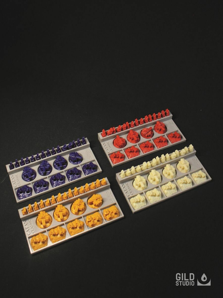 Игровые фишки классические 96 шт. для 4 игроков для настольной игры Колонизаторы Catan