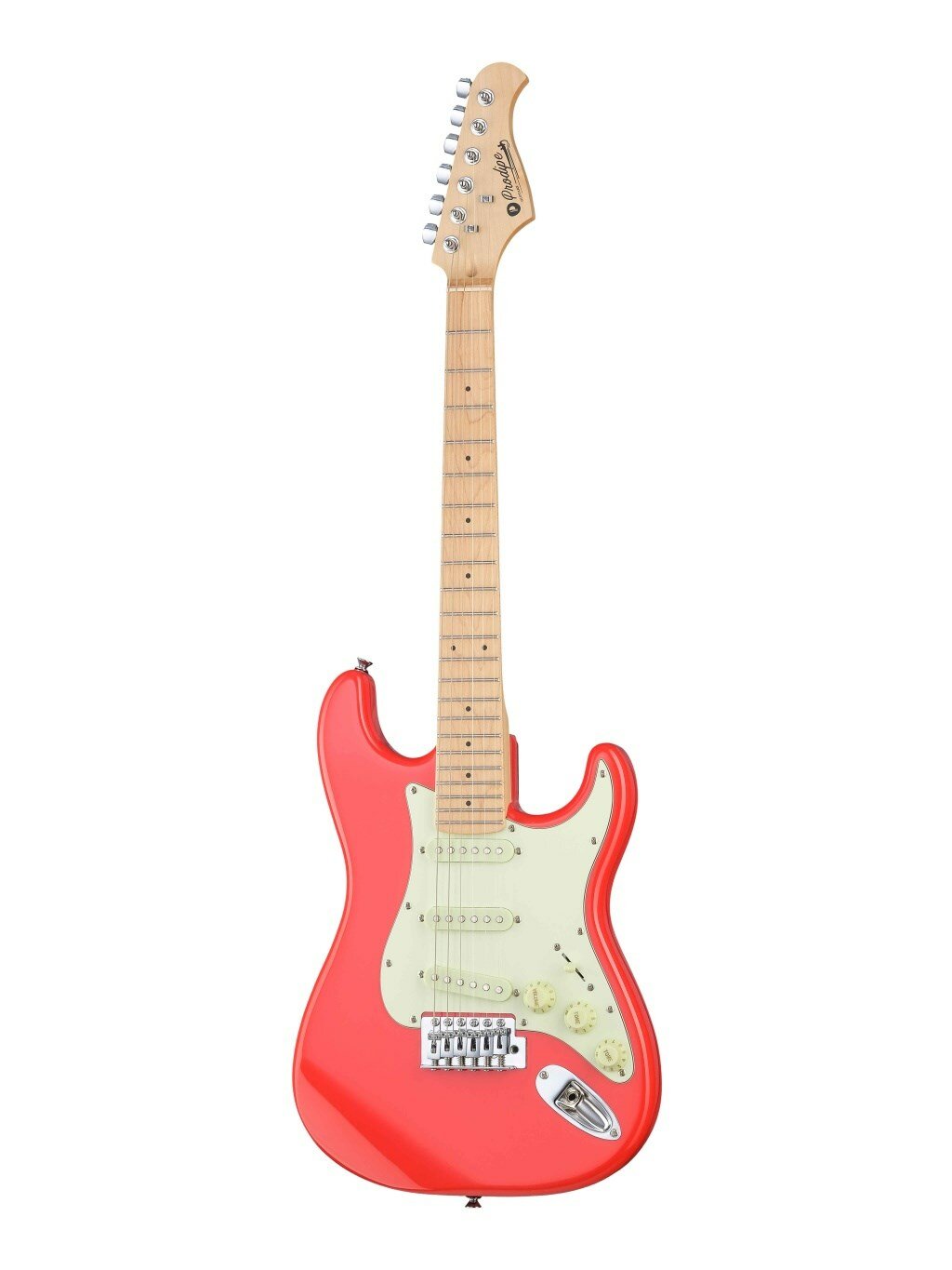 Prodipe JMFSTJUNIORFR Электрогитара ST Junior уменьшенная, красная, с чехлом