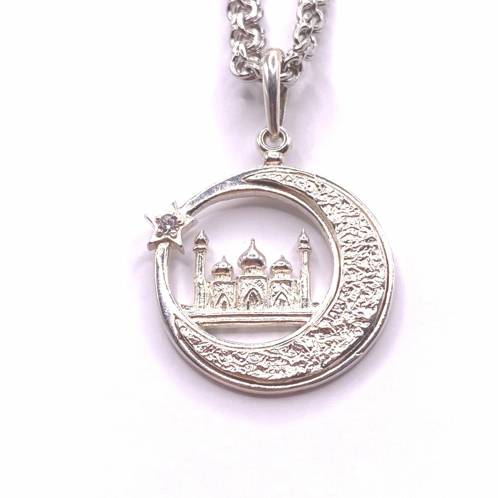 Подвеска, серебро, 925 проба, родирование