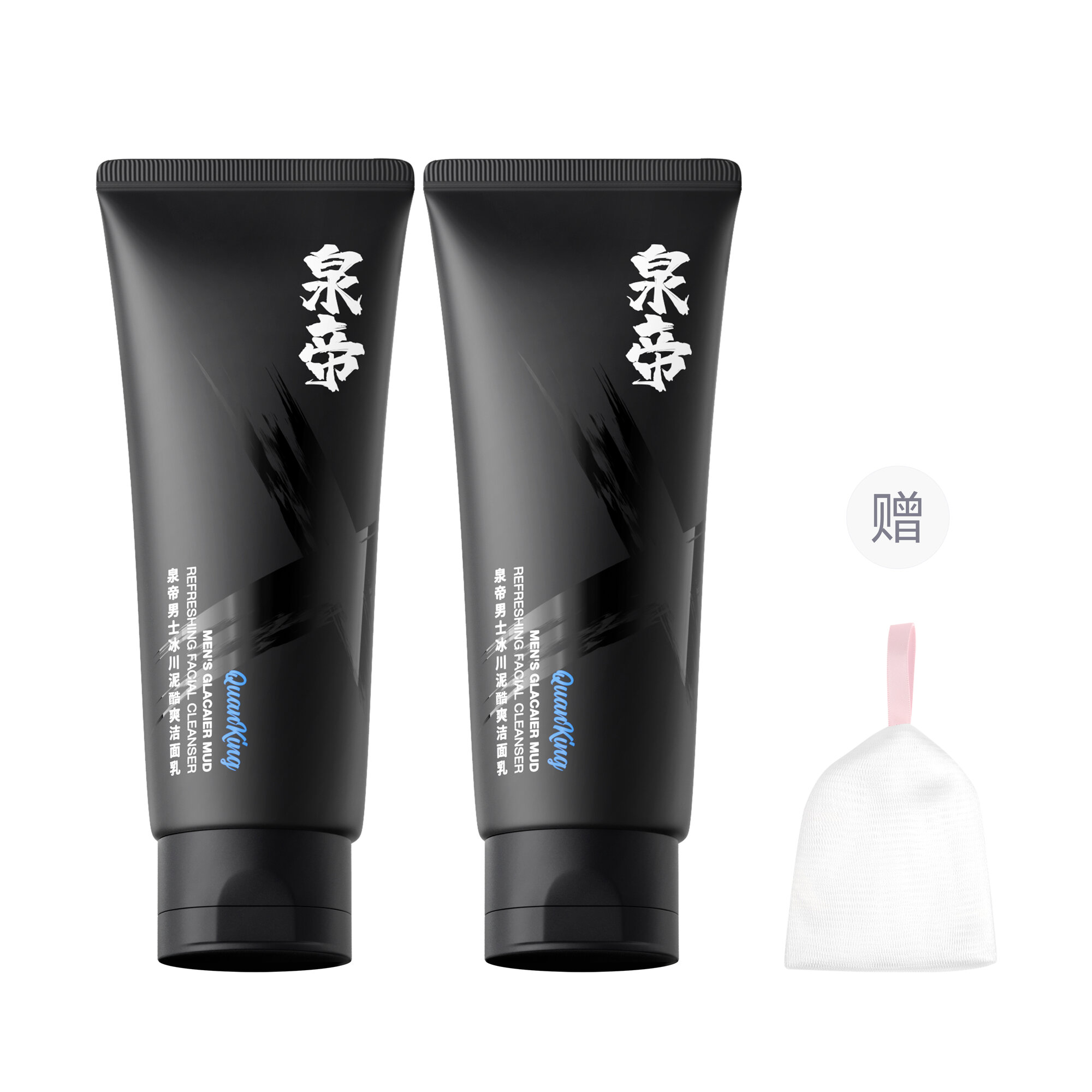 Очищающее средство мужское QUANDI Amino Acid Oil Control Cleanser Glacier White Mud