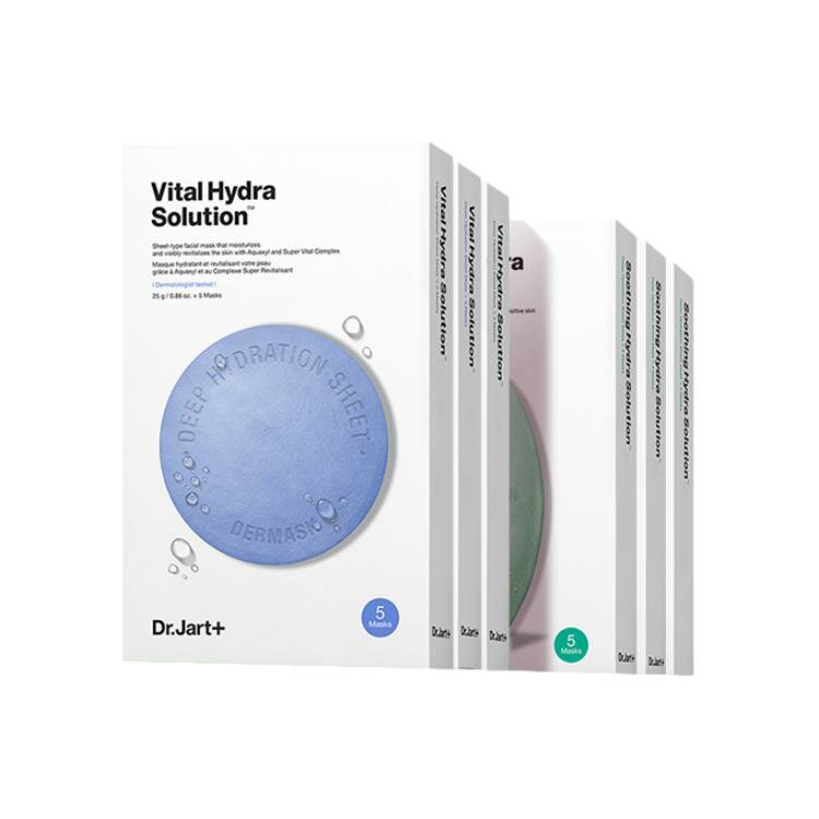 Маски-тканевые женские DIJIATING 5710111, синие и зеленые таблетки комбо, успокаивающие увлажняющие для всех типов кожи