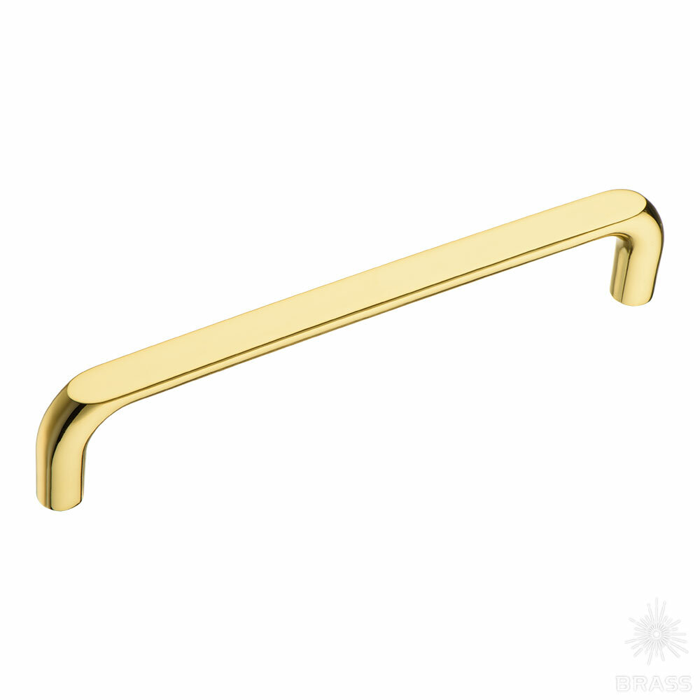 Ручка скоба современная классика, глянцевое золото, Gold, 160 мм, Турция