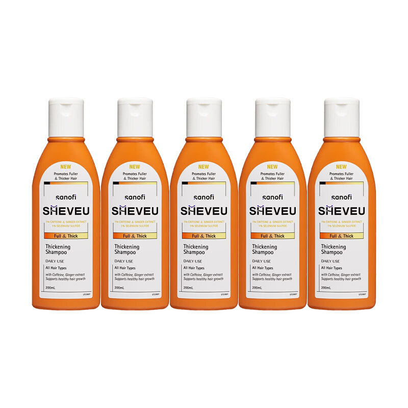 Улучшенный сернистый селеновый шампунь унисекс Selsun Elsun, 200ml*5, без силиконового масла от перхоти и зуда
