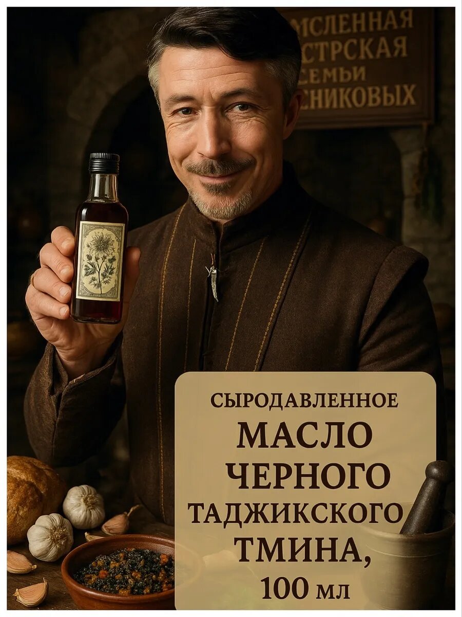 Сыродавленное масло черного тмина(Таджикские семена) 100 мл