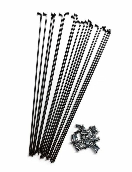 Спицы (комплект) 236 мм 2,6 мм черные (36шт)