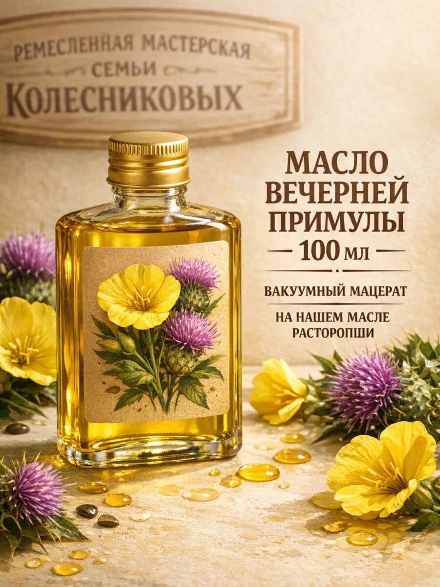 Масло вечерней примулы, 100 мл.